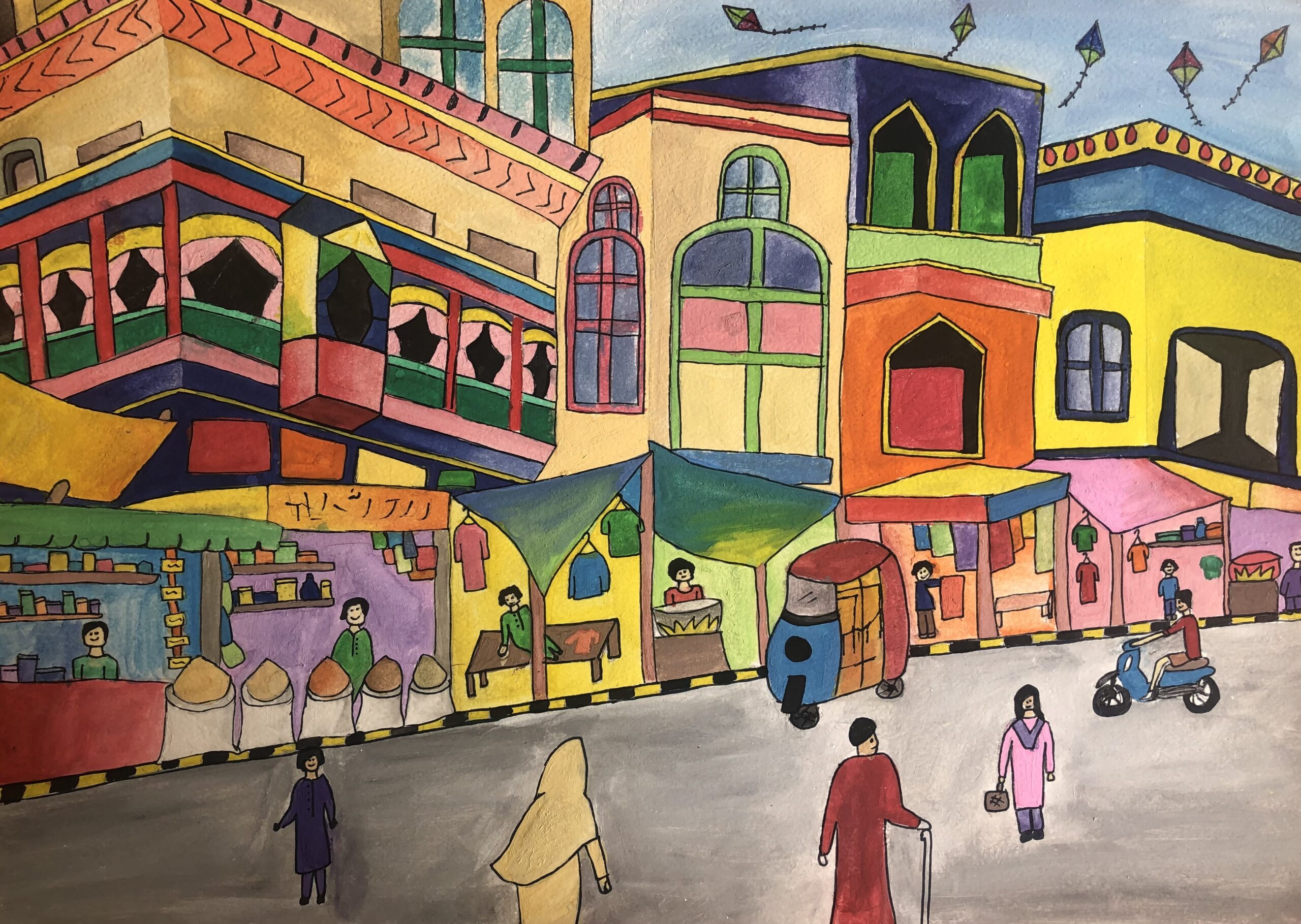 Walk through my Bazaar – Young Canvas